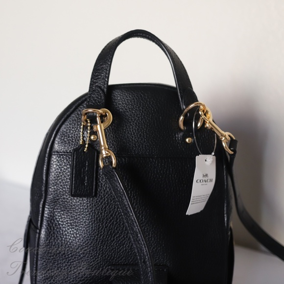 Coach | Bags | Nwt Coach F3530 Andi Backpack In Leather Black | Poshmark
